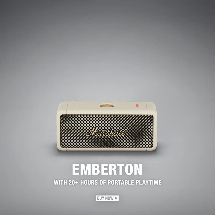 MARSHALL EMBERTON Cream ลำโพงบลูทูธ จัดส่งฟรีในประเทศไทย ลำโพงสำหรับใช้ ...