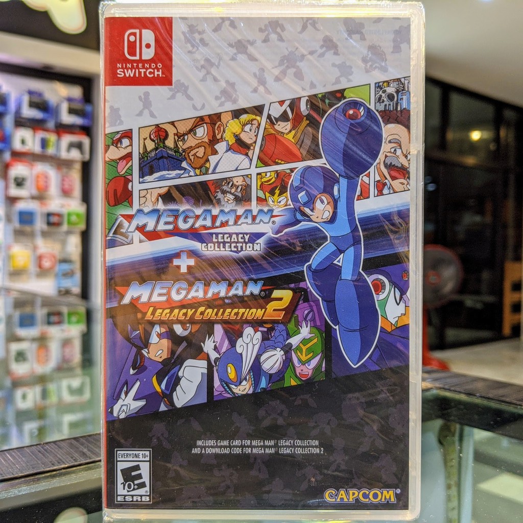 (ภาษาอังกฤษ) มือ1 Megaman Legacy Collection 1 2 แผ่นเกม Nintendo Switch ...