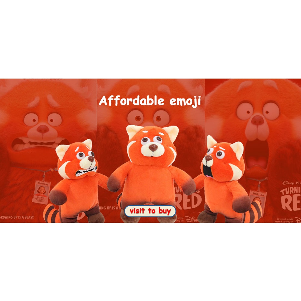 Hot StockKawaii Turning Red Toys Plush Toy Bear Plush Red Panda Plushie ...