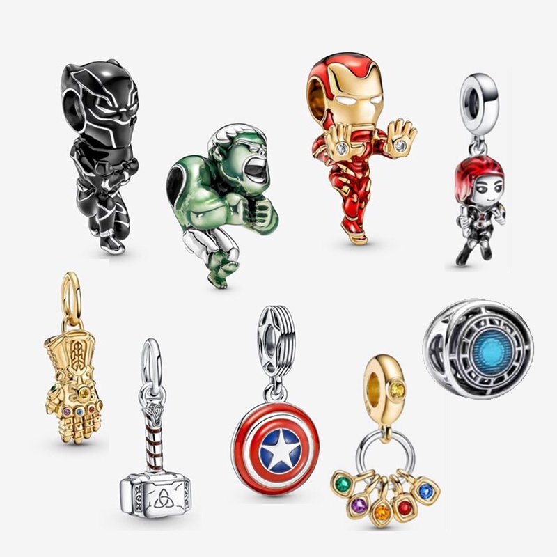 Lr New Mar Series Real 925 Silver Beads Infinity Stones Charm For ...