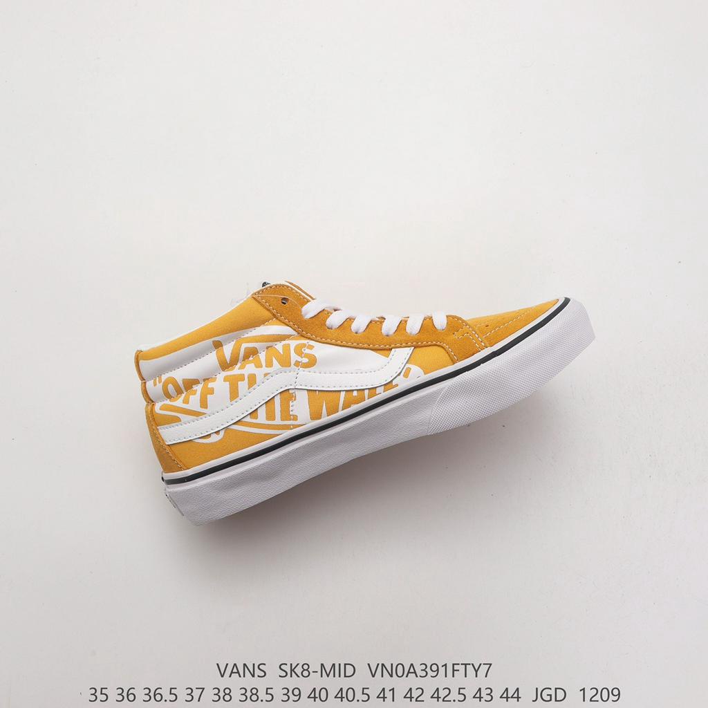 แวน Vans Vault OG SK8-Hi yellow รองเท้า ผ้าใบ Genuine Old Skools ...