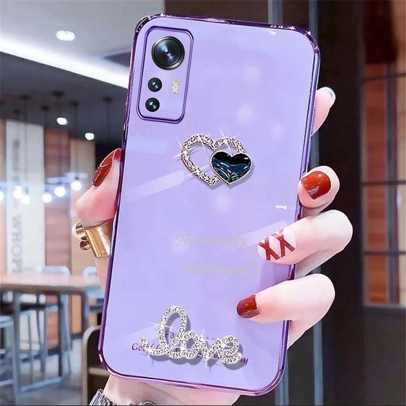 ใหม่ เคสโทรศัพท์มือถือแฟชั่น แบบนิ่ม ลายหัวใจ สําหรับ Xiaomi Mi 12 Lite 11T Pro 11 Lite 5G NE ...