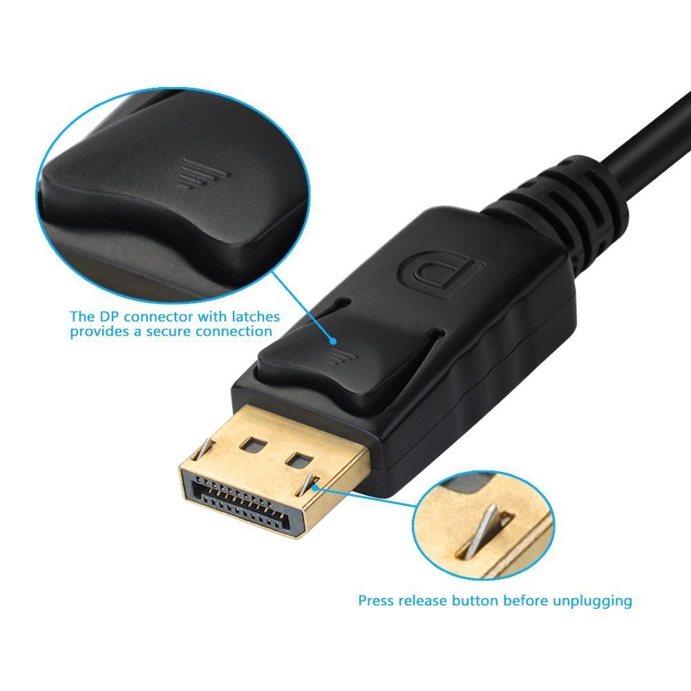 3 In 1 Displayport Dp To Hdmi Dvi Vga อะแดปเตอร์แปลงสายเคเบิ้ล 1080P ...