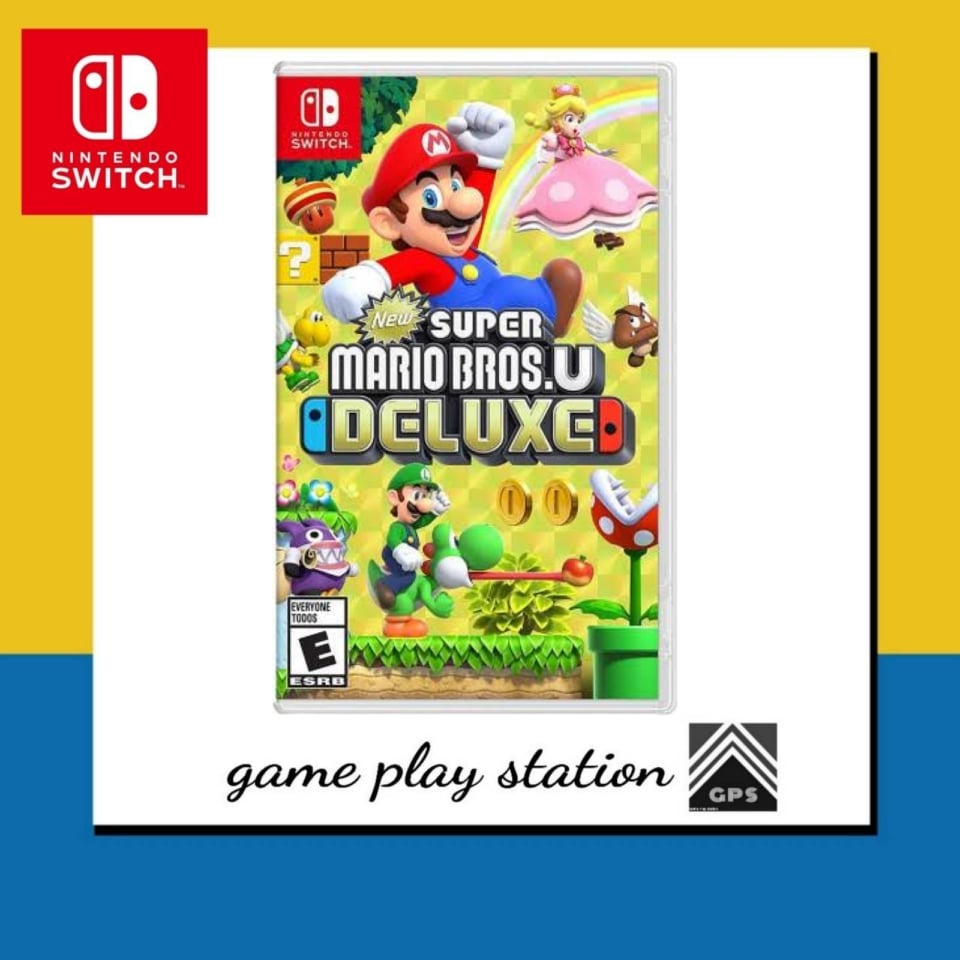New Super Mario Bros U Deluxe Nintendo Switch game แผ่นแท้มือ1 (Mario ...