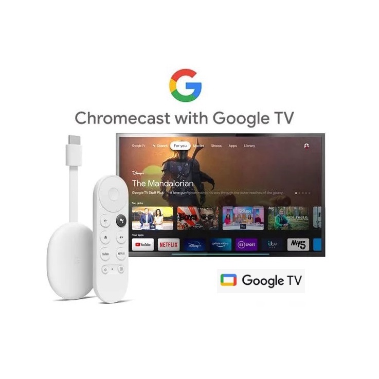 Chromecast with Google TV Gen 4 รับประกัน 1 ปีเต็ม รองรับ 4K HDR Dolby ...