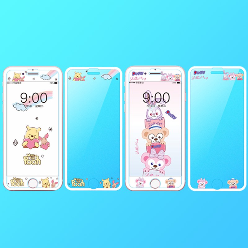 Front screen protector bear ฟิล์มกระจกเต็มจอ iphone6 6s 7 8 ฟิล์มกระจก ...