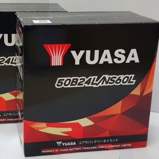 แบตเตอรีรถยนต์ YUASA รุ่น 50B24L-SMF 12V.45Ah สำหรับรถเก๋ง ซีวิค วีออส อัลติส ยาริส มาสด้า2 ...