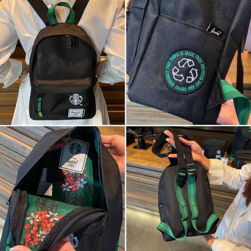 (ลดราคา)ของแท้ 100 กระเป๋าสตาร์บัคส์ เป้ Starbucks X Herschel Backpack ...