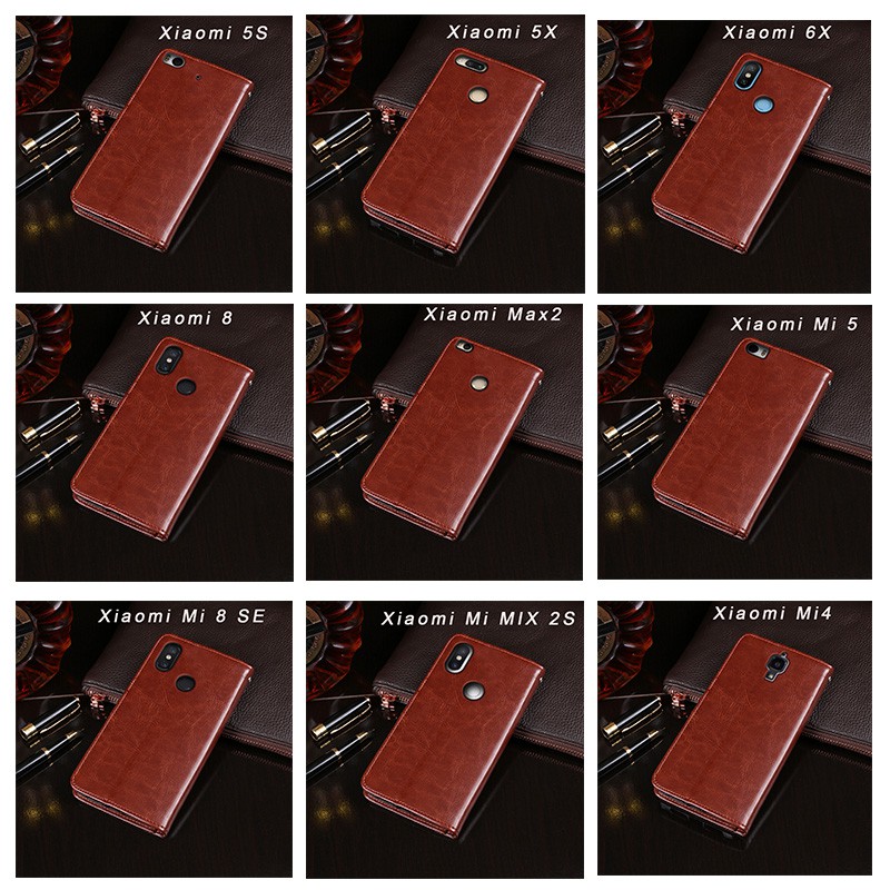 เคสฝาพับคสฝาพับหนัง Xiaomi Mi Redmi 5S 5X 5 4 Mix 2 Note 7 9 10 10X 3 7A 4A 4X 5 4 4G 4x 5 5G A3 ...
