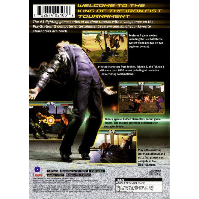 otAN PS2 CD DVD GAME Tekken Tag Tournament - w3ludg0yyb - ThaiPick