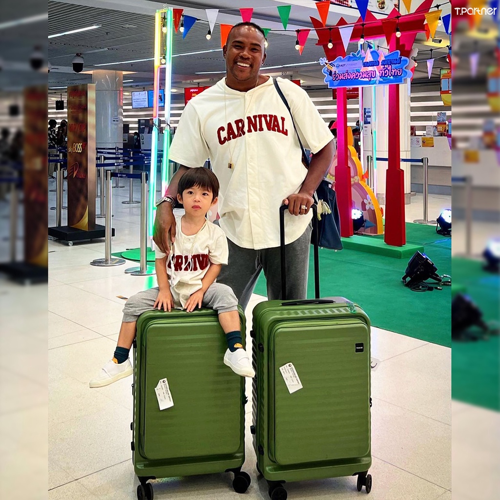 Tpartner กระเป๋าเดินทาง กระเป๋าเดินทางล้อลาก Pro Series เฟรมซิป ฝาเปิด ...