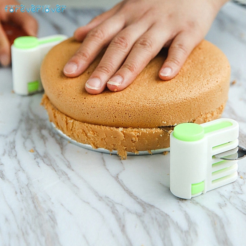 â €â ƒâœ¨ 2 Pcs Cake Slicing Leveler Bread Cutter Slicer Durable Baking ...