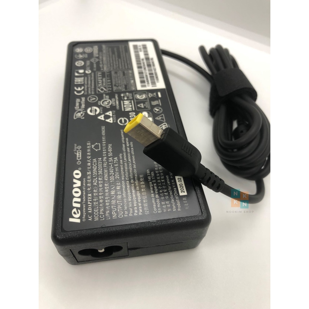 Lenovo Adapter ของแท้ 20V 6.75A 135W หัว USB Type Lenovo สายชาร์จ อะแดป ...