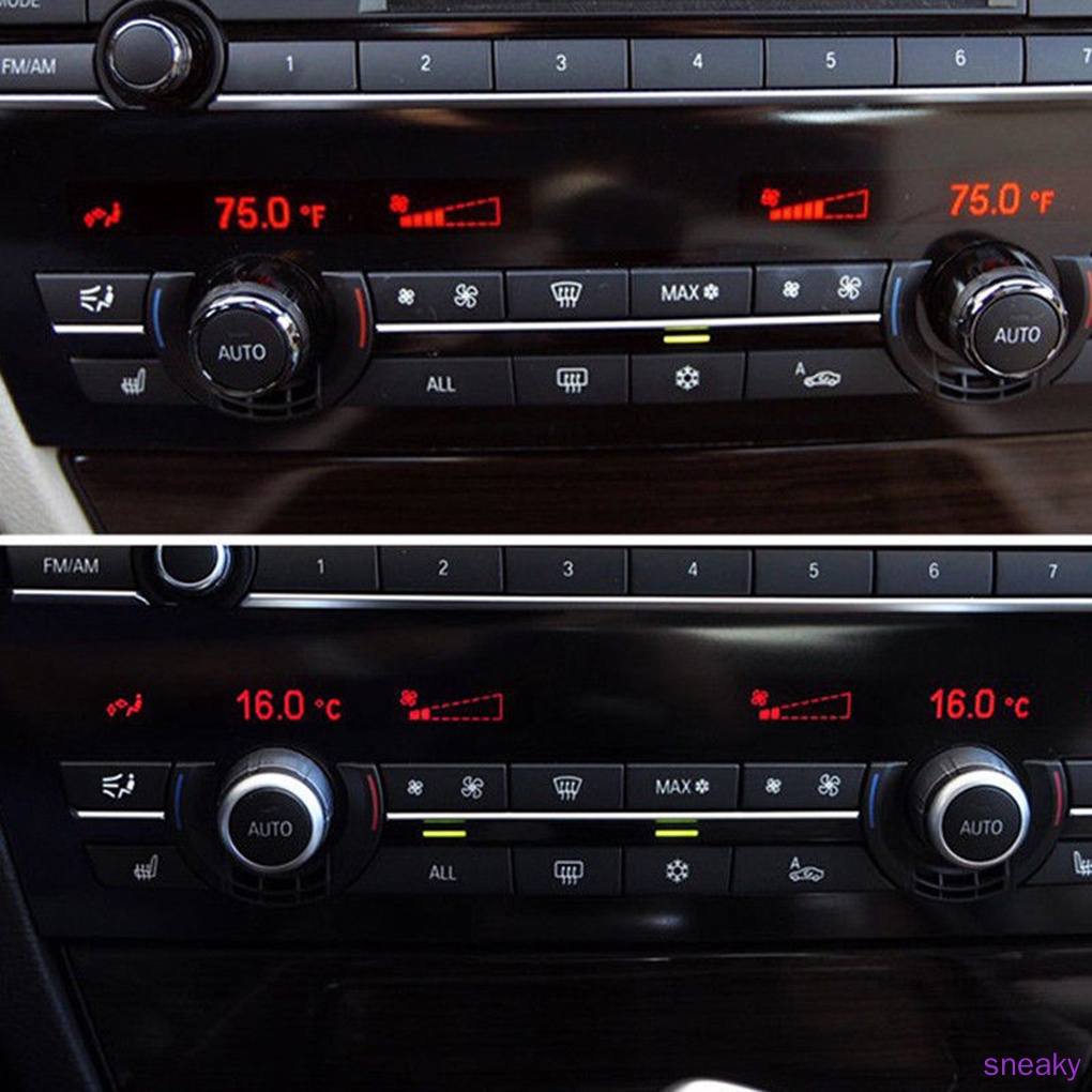 SNe.12pcs รถ Air Conditioner ปุ่มสวิทช์หมวกชุดซ่อมสำหรับ BMW 57 Serise ...