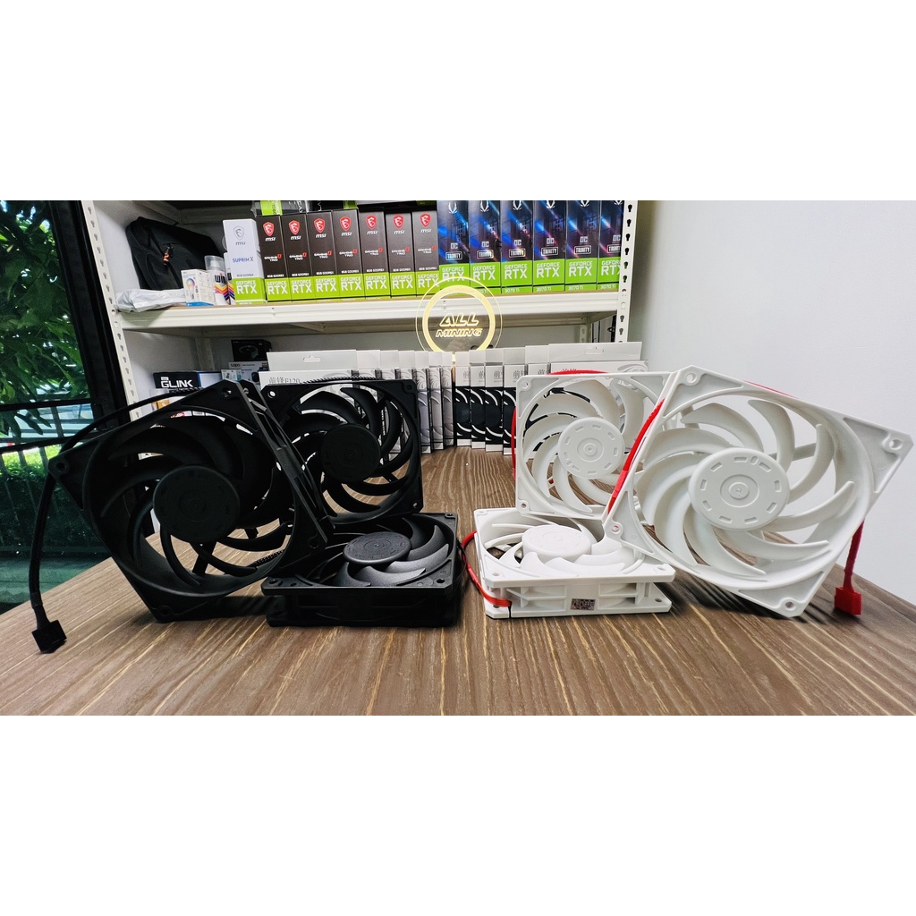 FANNER พัดลมเสียงรบกวนต่ำ 120mm แรง 3000RPM 12V - all_mining - ThaiPick