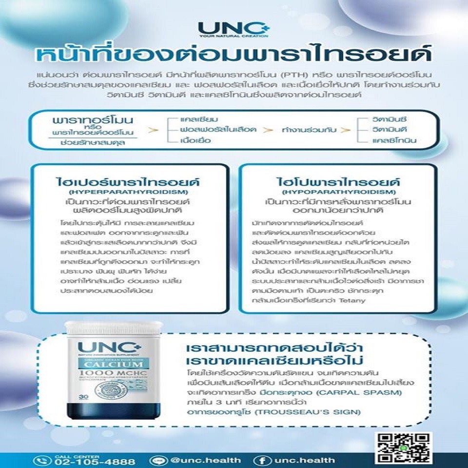 ( ส่งฟรี KERRY ) UNC Calcium แคลเซี่ยมบํารุงกระดูก อาหารเสริมบํารุงกระดูก ช่วยเสริมสร้างมวล ...