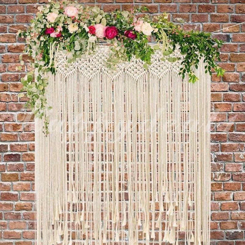 HAPPY Woven Manual Bohemian Banner Blanket Decor Tapestry Comfortable ...