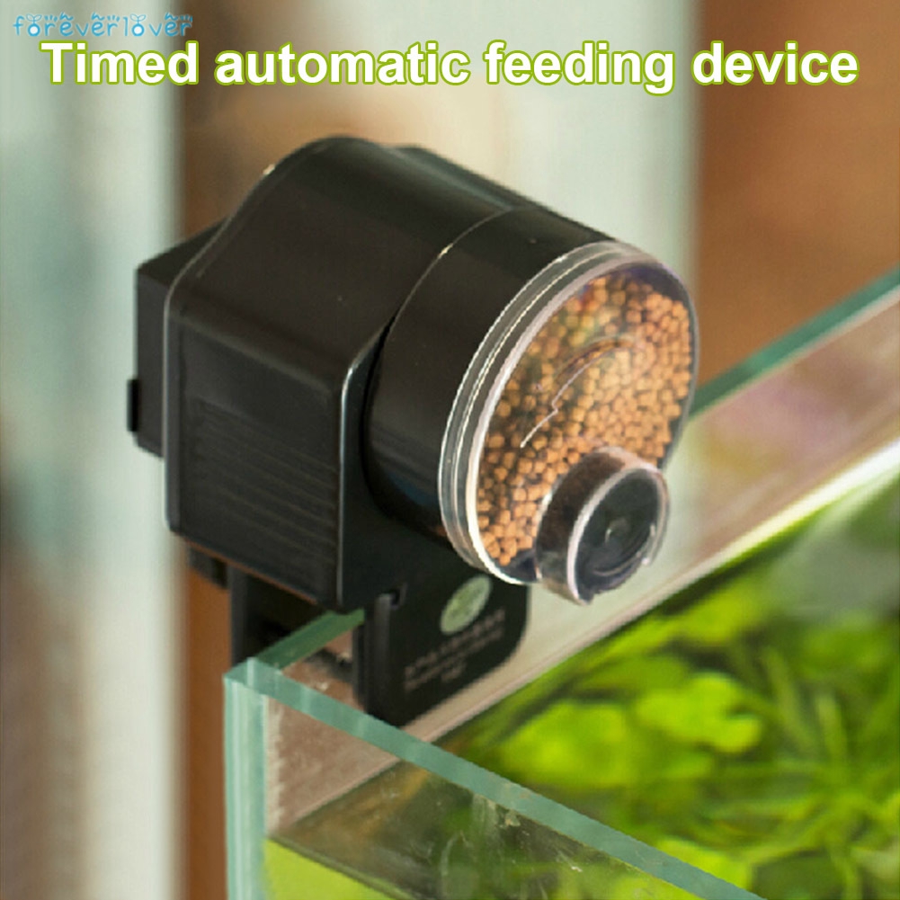 Digital LCD Automatic Fish Feeder Aquarium Tank Auto Timer Food Feeding ...