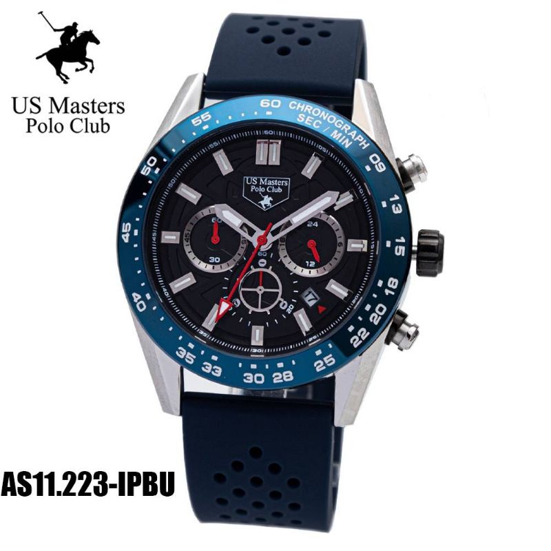 US Masters Polo Club นาฬิกาผู้ชาย สายซิลิโคน รุ่น AS11.223 - st4j_msj5w ...