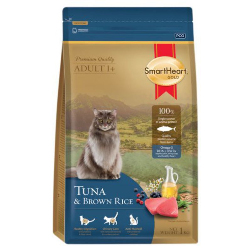 SmartHeart Gold Cat 3kg สมาร์ทฮาร์ท โกลด์ อาหารแมวโตทุกสายพันธ์ ...