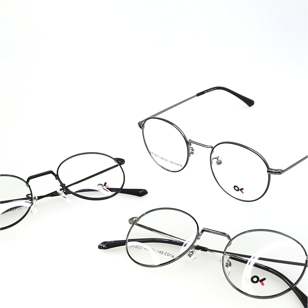 Ok Frames รอบสไตล์เกาหลีสําหรับผู้หญิงและผู้ชาย (9001) - optik ...