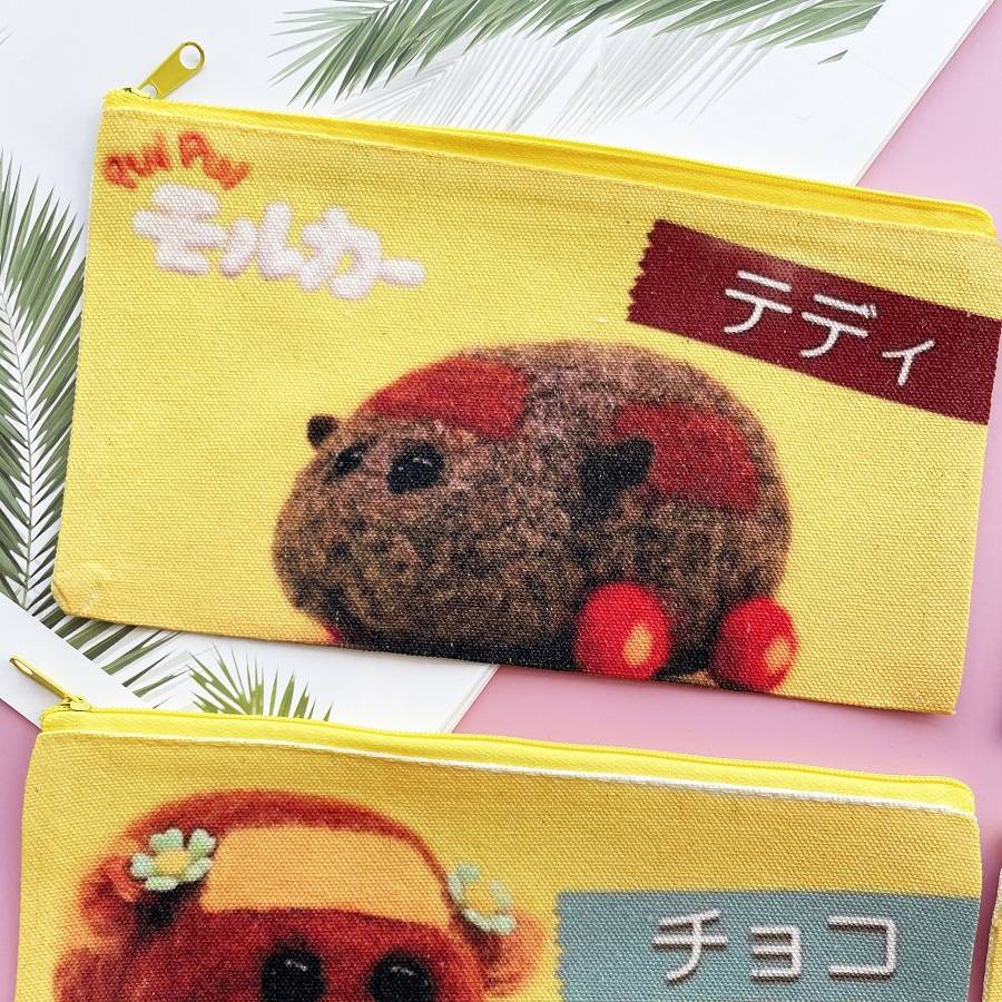 กระเป๋าดินสอ กระเป๋าผ้าใบใส่ดินสอ กระเป๋าใส่ปากกา กล่องดินสอ แถมเข็มกัด ...