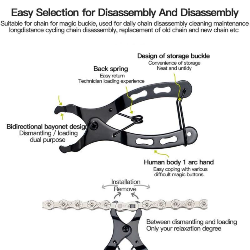 Bicycle Buckle Removal Pliers Chain tallation Clamp Mountain Bike Chain ...