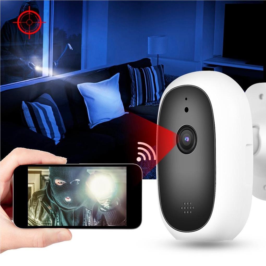 กล้องวงจรปิดไร้สาย 110-240V Mini 720P HD Wifi IR (UK PIR Monitor Night ...