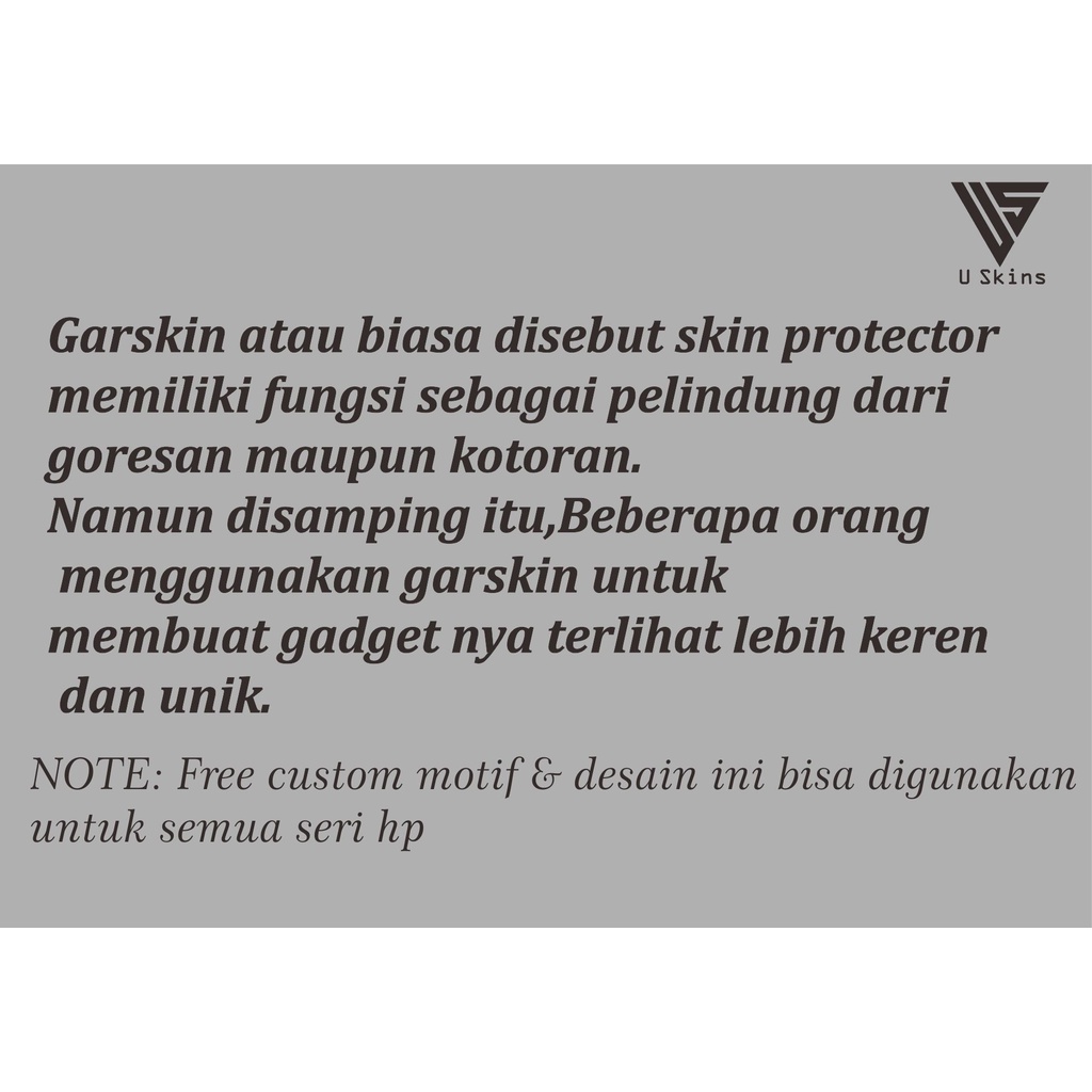 Garskin HANDPHONE ADVAN S5E ดูเต็มรูปแบบ (บรรจุ 2 ชิ้น) - uskinhp.th ...