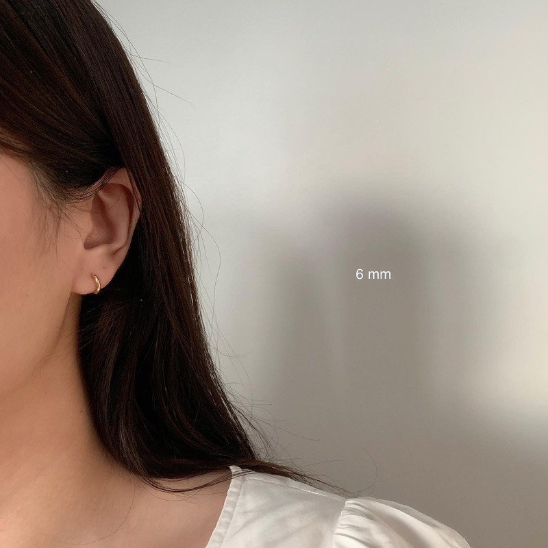 A.piece all silver 925 ต่างหูเงินแท้ Basic one-touch earrings(151-153) - a.piecestores - ThaiPick