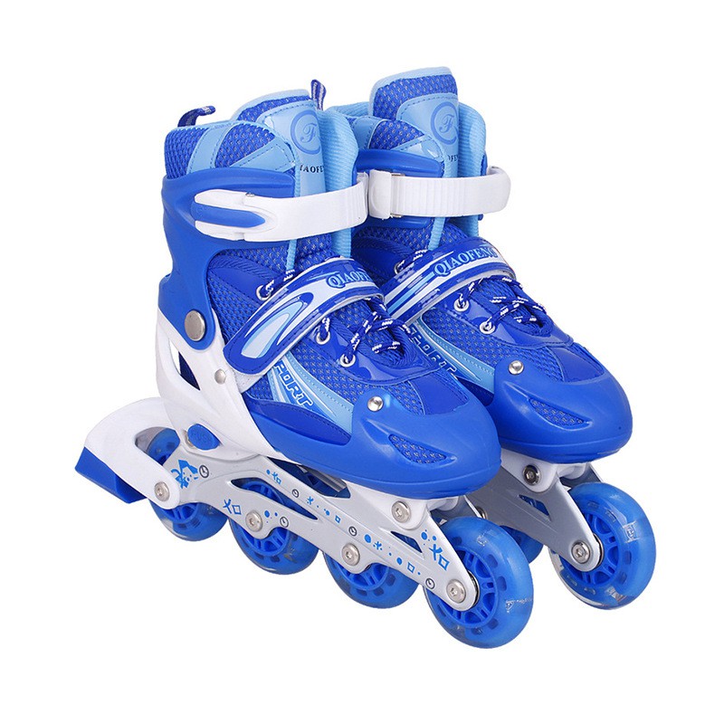 Blue children's skate shoes, indoor and outdoor skates, adult single ...
