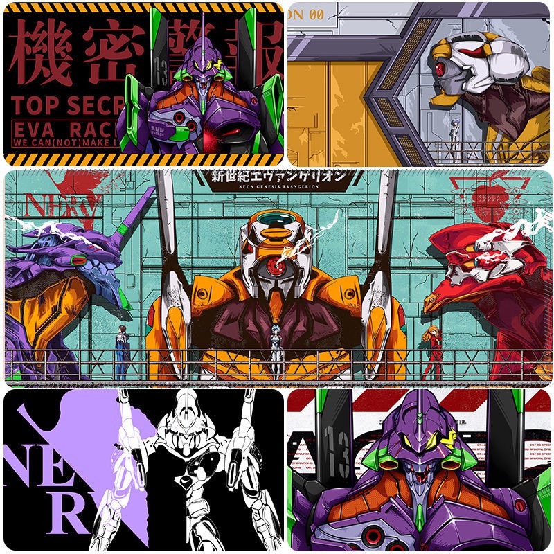 ღღEVA oversized mouse pad Evangelion table mat custom NERV office cool ...