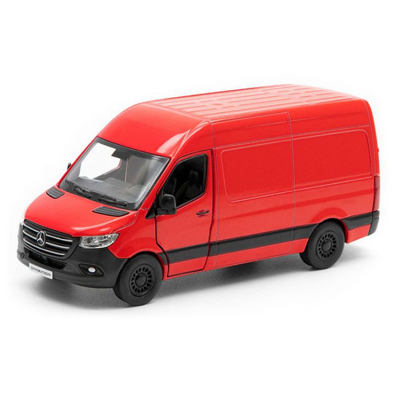 โมเดลรถเหล็ก Mercedes Benz sprinter scale 140 โมเดลรถบรรทุก รถส่งของ ...