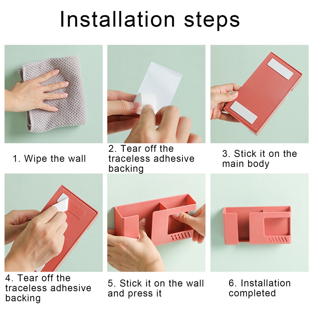 แขวนผนังWall-mounted Remote Control Holder Strong Load-bearing Remote ...