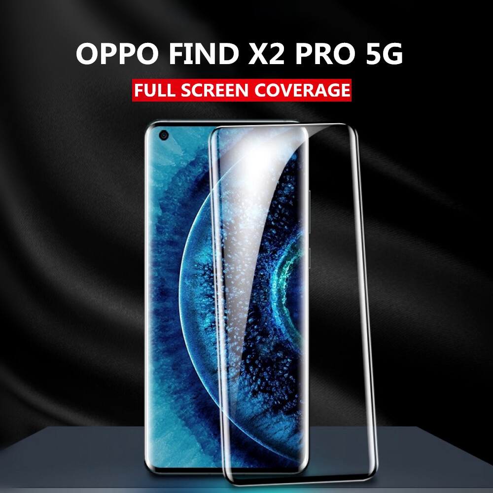 5D Curved Full screen coverage Glass OPPO Find X2 /X2 Pro 5G Tempered ...