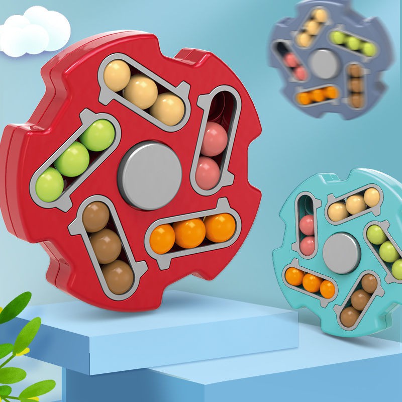 ¤นิ้วเด็ก gyro multilateral cube magic bean ปลายนิ้วหมุนเบอร์เกอร์ cube ...