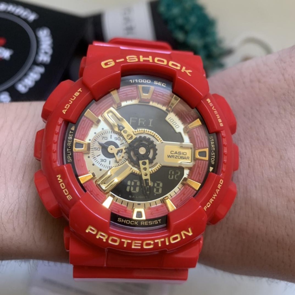 Casio ga110 series, hand-raising light function, real shot above ...