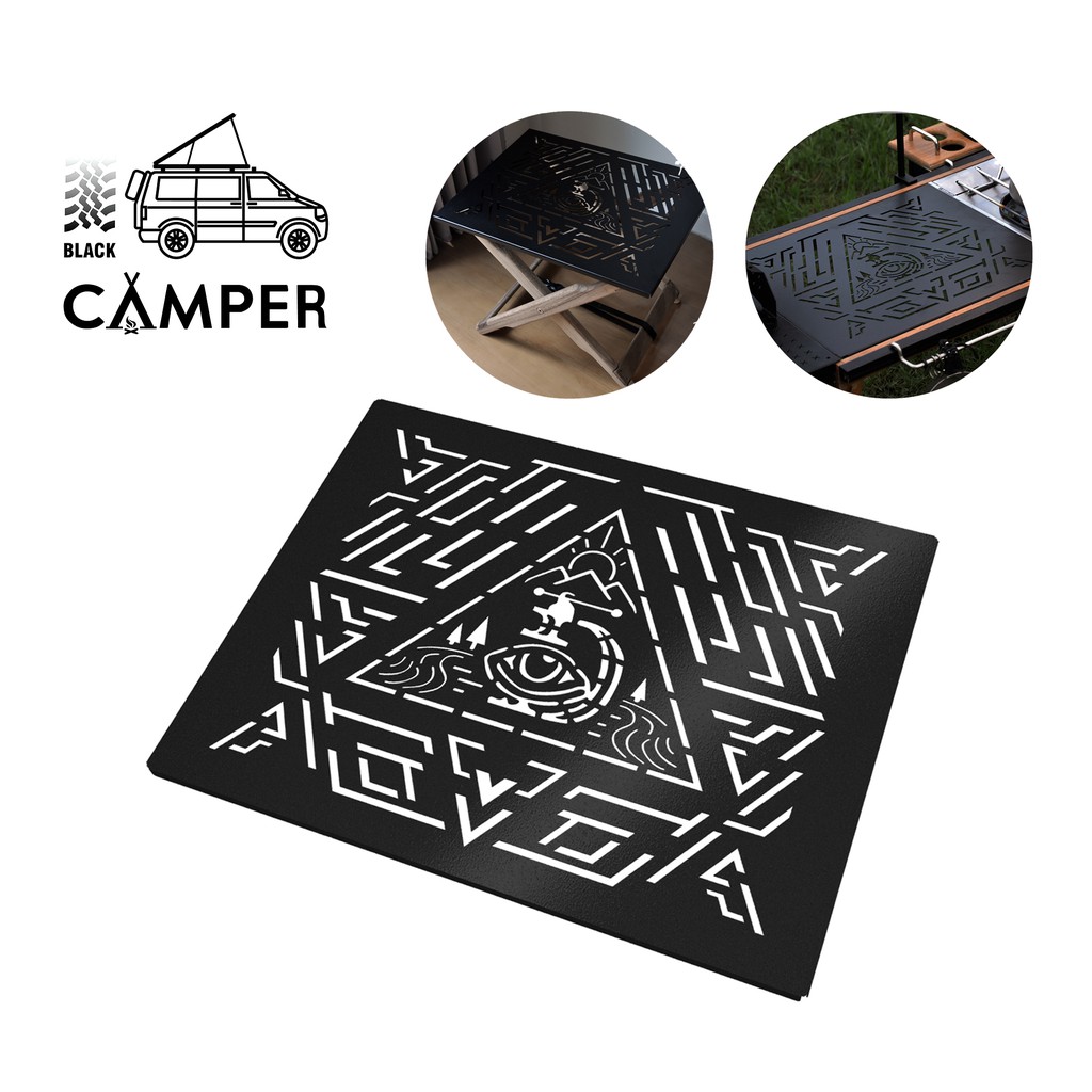 Top plate cover X stand Black design แผ่นท๊อปโต๊ะ ใช้กับขาตั้ง X Stand ...