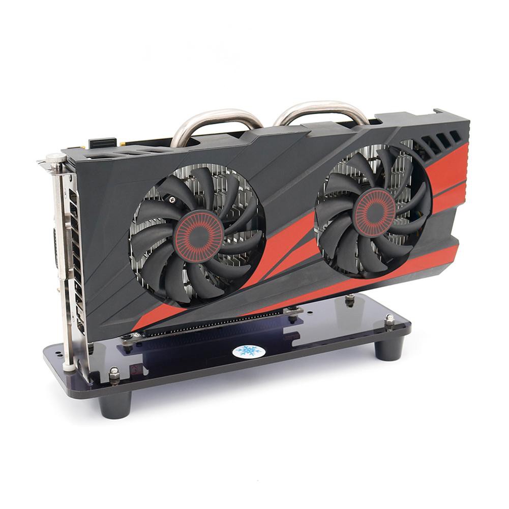 PCI-E3.0 16X Riser Card Cooler Stand Vertical Graphics Card Holder ...