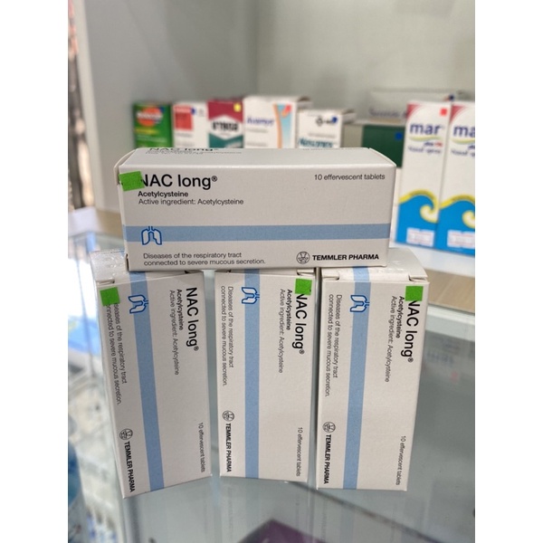 NAC long แนค ลอง ช่วยละลายเสมหะ 10 เม็ด (Nac Long 10 tablets)พร้อมส่ง ...