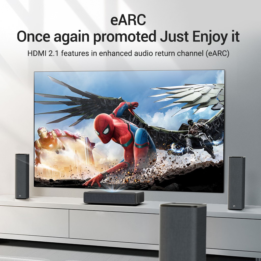 Vention สายเคเบิล HDMI 8K HDMI 2.1 ความเร็วสูงพิเศษ 4K120Hz HDR สําหรับจอแสดงผล Esports ระดับมือ ...