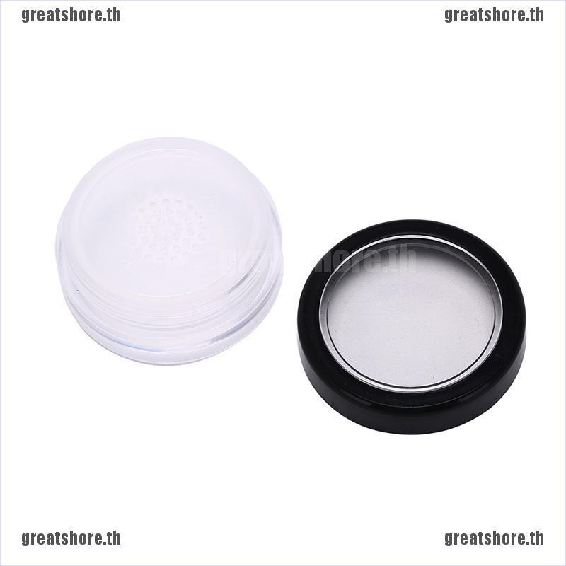 [COD+great]10g plastic empty loose powder pot with sieve cosmetic ...