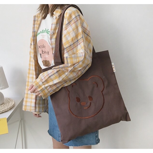 LALABAG - กระเป๋าผ้าน้องหมี nice day bear RHSE - v2mnkiaqb - ThaiPick