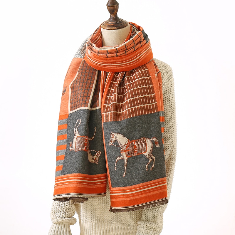 Please COD 2020 Winter Cashmere Scarf Lady Fashion Warm Pashmina ...