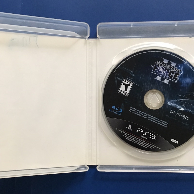 Star Wars Force Unleashed 2 Cassette bd game cd ps 3 ps3 II - a3wd ...