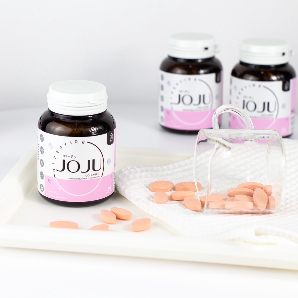 JOJU COLLAGEN โจจู คอลลาเจน 1 กระปุก 30 เม็ด ตัวช่วยลดสิวผิวขาวใสแบบลูก ...