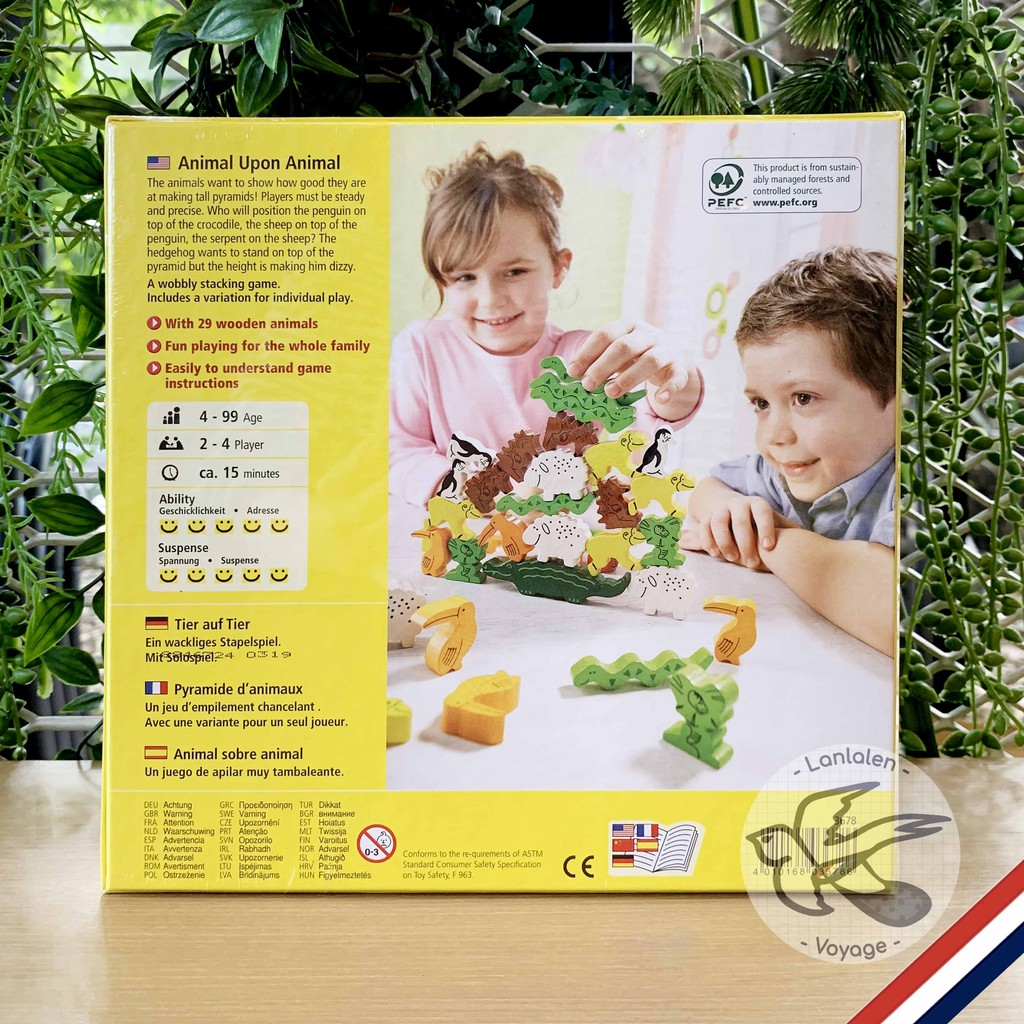 Animal Upon Animal ( Tier auf Tier ) Mini Tin Box My Very First Game Jr ...