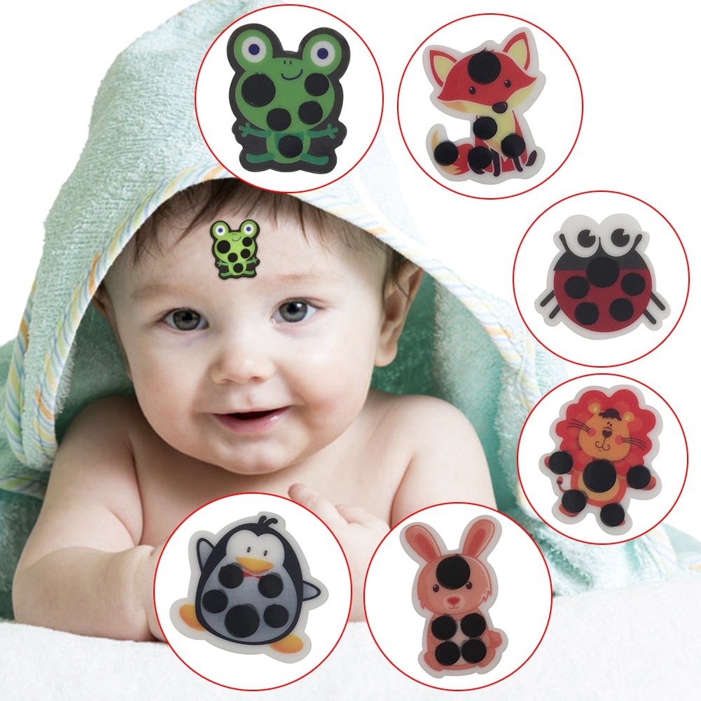 Kids Children Baby Care Cartoon LCD Forehead Thermometer Sticker ...