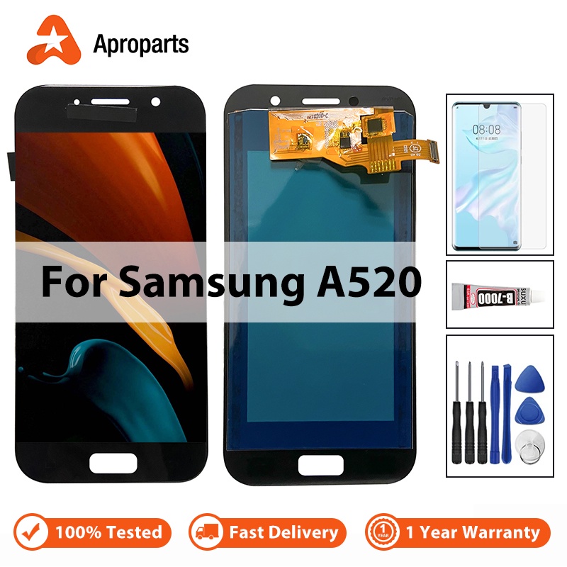 อะไหล่กรอบหน้าจอสัมผัสดิจิทัล LCD แบบเปลี่ยน สําหรับ Samsung Galaxy A5 ...