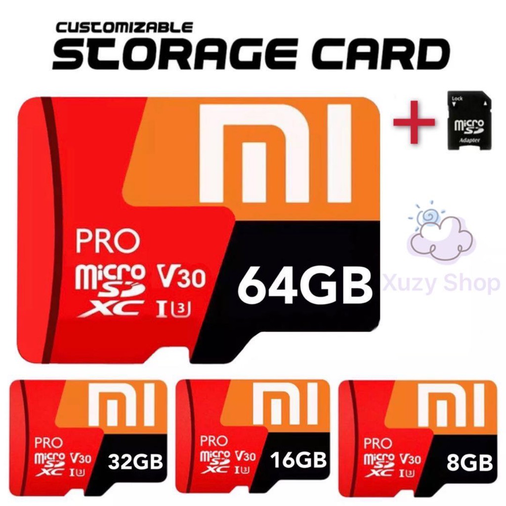 เมมโมรี่การ์ด Xiaomi Micro SD Card Class 10 มี8GB/16GB/32GB/64GB Memory ...